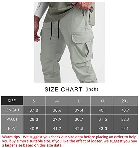 Surenow Mens Running Jogger Pants Workout Athletic Sweatpants Lightweight Thin Quick Dry Tapered Hiking Pants Sports Pants