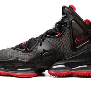 Nike Men's Lebron 19 Space Jam Basketball Shoes, Black/Red, 8.5