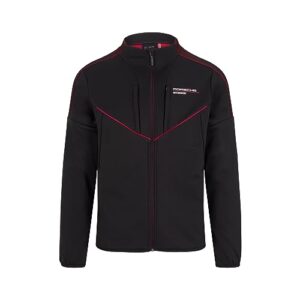 fuel for fans porsche motorsport men's fanwear black softshell jacket