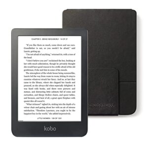 kobo clara hd & black sleepcover bundle | ereader | 6" glare free touchscreen | adjustable brightness & colour temperature | wifi | 8gb of storage | carta e ink technology