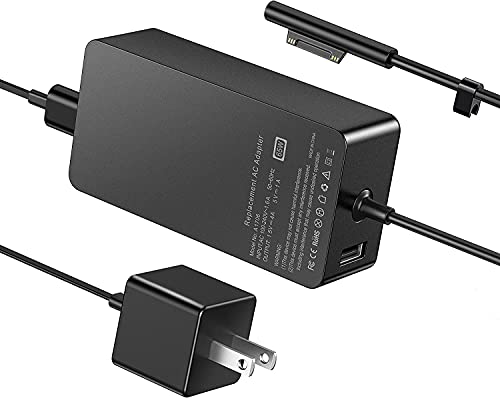 Sehonor Surface Pro Charger 65W Replacement for Microsoft Surface Pro 3/4/5/6/7/7+/8/9/X Power Supply Adapter, Compatible for Microsoft Surface Laptop 1/2/3/4/5Tablet,Works with 65W/44W/36W/24W