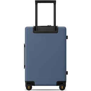 LEVEL8 Elegance Carry On Suitcase, 20” Hardside Luggage with TSA Lock, Spinner Wheels - Blue Grey