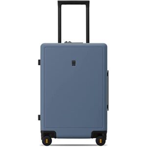 LEVEL8 Elegance Carry On Suitcase, 20” Hardside Luggage with TSA Lock, Spinner Wheels - Blue Grey