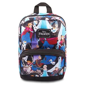 fast forward new york disney frozen mini backpack for women -- canvas disney frozen backpack purse shoulder bag for adults, teens