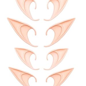 LYW 4 Pair Elf Ears Cosplay For Halloween Christmas Cosplay Accessories