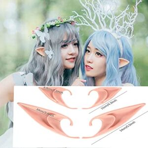 LYW 4 Pair Elf Ears Cosplay For Halloween Christmas Cosplay Accessories