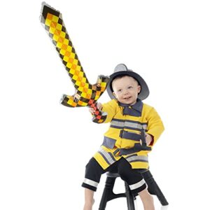 Cagemoga 10 Pieces Inflatable Axe Pixel Craft Swords inflatable Sword for Boys Girls Halloween Carnival Party Supplies