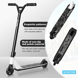 VOKUL Pro Scooters for Kids with Metal Wheels - Stunt Scooter for Boys Girls Teens Up 6 Years - Freestyle Tricks Scooter for BMX Entry Level