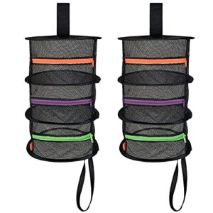 ongrok mesh drying rack, 3 tier, set of 2, hanging herb drying net, plant dryer tent