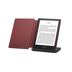 kindle paperwhite signature edition essentials bundle including kindle paperwhite signature edition - wifi, without ads, amazon leather cover, and wireless charging dock