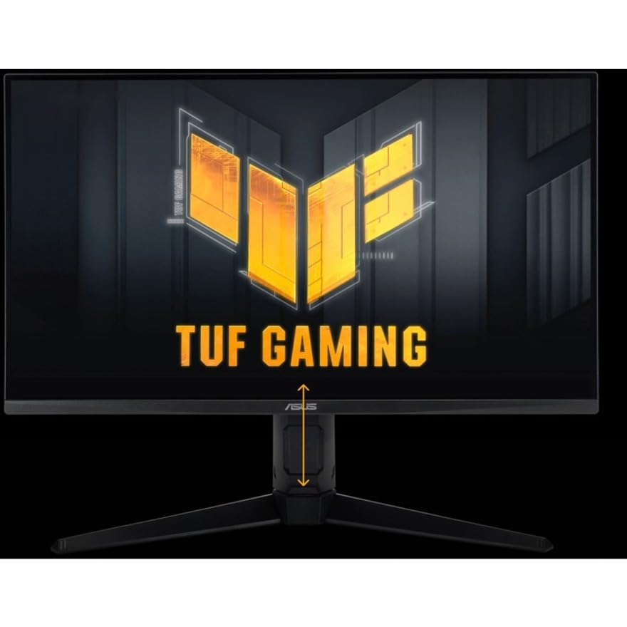 ASUS TUF Gaming 28” 4K 144HZ DSC HDMI 2.1 Gaming Monitor (VG28UQL1A) - UHD (3840 x 2160), Fast IPS, 1ms, Extreme Low Motion Blur Sync, G-SYNC Compatible, FreeSync Premium, Eye Care, DCI-P3 90%,BLACK