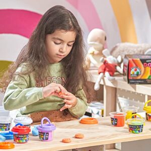 Arteza Kids Play Dough, 6 Pastel and 6 Regular Colors, 2.8-oz Tubs, Soft, Air-Tight Containers, Art Supplies for Kids Crafts and Playtime Activities