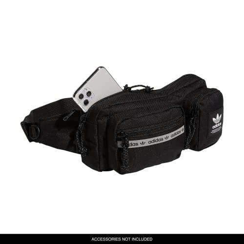 adidas Originals Originals Rectangle Crossbody Bag, Black/White, One Size