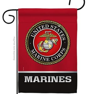 US MILITARY Marine Corps USMC Garden Flag Armed Forces Semper Fi United State American Military Veteran Retire Official House Decoration Banner Small Yard Gift Double-Sided, Made in USA