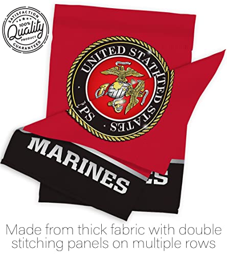 US MILITARY Marine Corps USMC Garden Flag Armed Forces Semper Fi United State American Military Veteran Retire Official House Decoration Banner Small Yard Gift Double-Sided, Made in USA