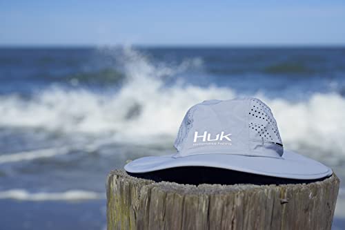 HUK Men's Standard Performace Bucket Fishing Hat UPF 30+ Sun Protection, Titanium Blue, One Size