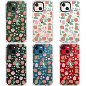 MOSNOVO Compatible with iPhone 13 Mini Case, Cute Strawberry Garden for Girl Women Men [ Buffertech™ Impact ] Transparent TPU Bumper Clear Phone Case Cover Designed for iPhone 13 Mini 5.4 Inch