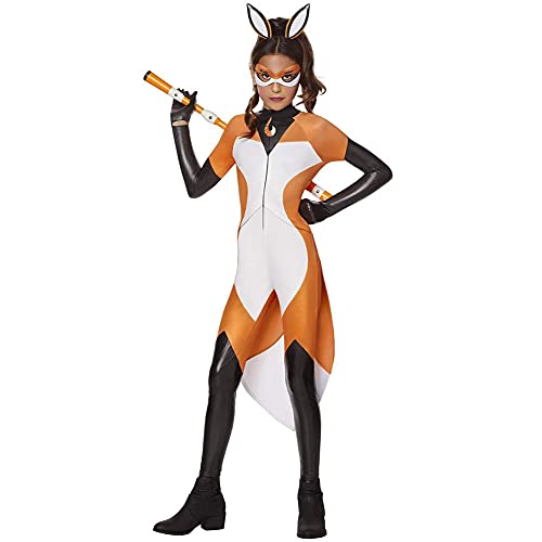 Spirit Halloween Miraculous Ladybug Character Costume Dress Up Cat Noir Regina Queen Bee Cosmo Bug (Rena Rouge, Large)