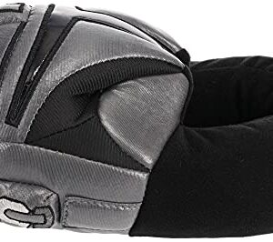 STAR WARS Boys Mandalorian Slipper, Full Body Mando Helmet Novelty Slipper, Grey/Black, Size 1-2 Big Kid