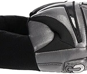 STAR WARS Boys Mandalorian Slipper, Full Body Mando Helmet Novelty Slipper, Grey/Black, Size 1-2 Big Kid