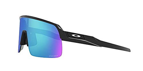 Oakley Men's OO9463A Sutro Lite Low Bridge Fit Rectangular Sunglasses, Matte Black/Prizm Sapphire, 39 mm