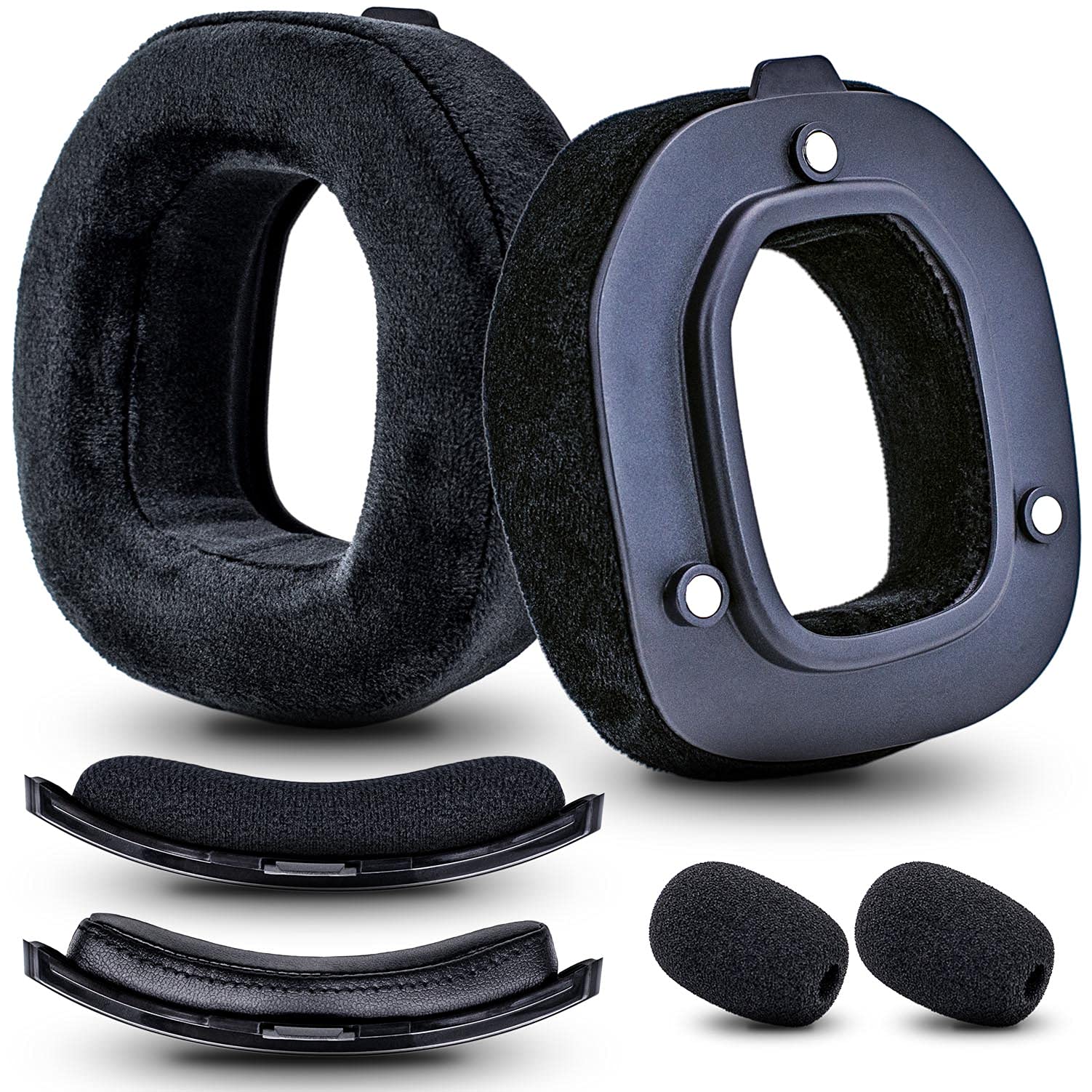 CCRE Velour Earpads Replacement for Astro A50 GEN4 Headset - Astro A50 Mod Kit - A50 Accessories/Ear Cushion/Ear Cups (Black)