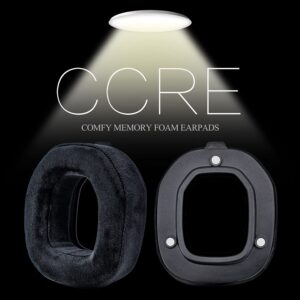 CCRE Velour Earpads Replacement for Astro A50 GEN4 Headset - Astro A50 Mod Kit - A50 Accessories/Ear Cushion/Ear Cups (Black)