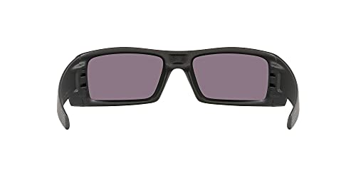 Oakley Men's OO9014 Gascan Rectangular Sunglasses, Steel/Prizm Grey, 60 mm