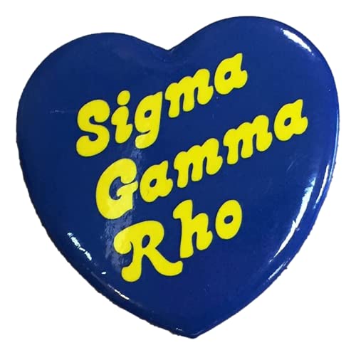 Sigma Gamma Rho Sorority Large Heart Shape Pin