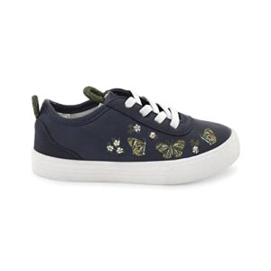 OshKosh B'Gosh Girls Sugar Sneaker, Navy, 9 Toddler