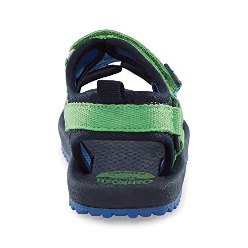 OshKosh B'Gosh Boy's Pascal Sandal, Blue/Green, 5 Toddler