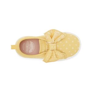 OshKosh B'Gosh Girls Dahlia Slip On Shoe, Yellow, 12 Little Kid