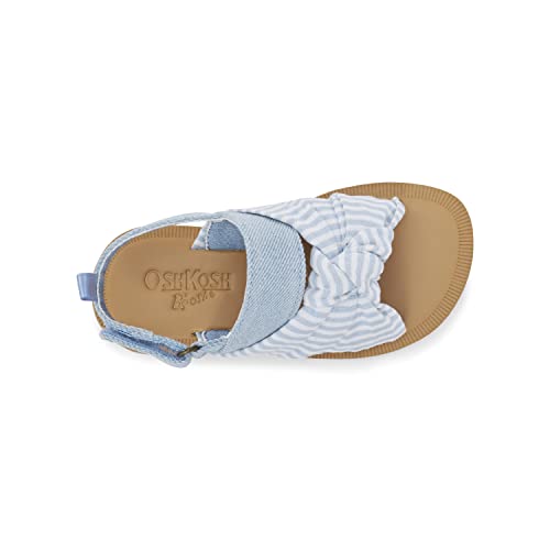 OshKosh B'Gosh Girls Posey Sandal, Light Blue, 11 Little Kid