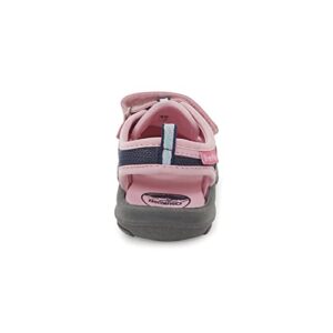 OshKosh B'Gosh Girls Elipsis Sandal, Navy/Pink, 8 Toddler