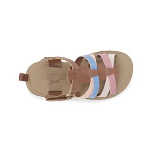 OshKosh B'Gosh Girls Amalie Sandal, Tan Multi, 9 Toddler