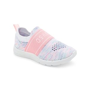 oshkosh b'gosh girls powell sneaker, white multi, 7 toddler