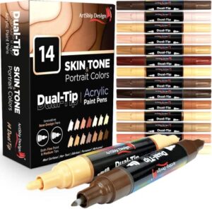 acrylic paint pens double pack (skin tone)