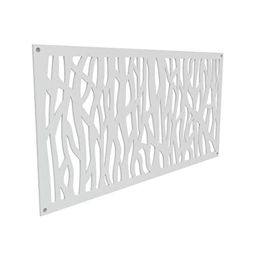 Barrette Outdoor Living 73030573 Sprig Decorative Screen Panel, White