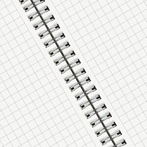 HULYTRAAT Large Graph Ruled Wirebound Spiral Notebook, 8.5 x 11 Inches, 1/4 Inch Grid (4 sq/in) Paper Pad, Premium 100gsm Ivory White Acid-Free Paper, 128 Squared/Grid Pages per Notebook (Pack of 2)