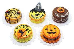 thaihonest mixed 5 assorted halloween cake dollhouse miniature food,tiny food