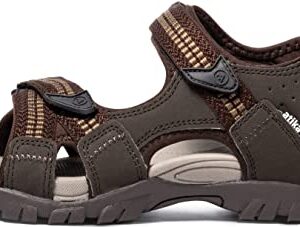 atika Men's Open Toe Arch Support Strap Water Sandals, Outdoor Hiking Sandals, Lightweight Athletic Trail Sport Sandals, Havana 2 Brown Tan, 7