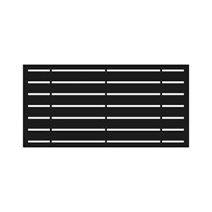 barrette outdoor living 73030581 boardwalk decorative screen panel, black