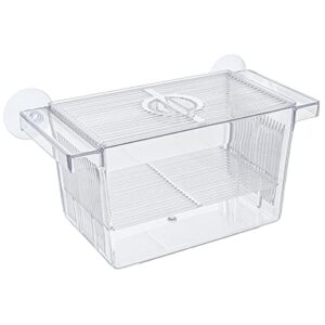 pawfly aquarium fish breeding box acrylic hatchery incubator tank with suction cups small isolation box for baby small fish shrimp and betta