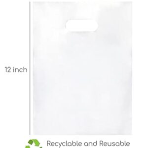 Choice Marts 100 Clear Plastic Bags With Handles 1.5Mil 9"x12" Merchandise Bags Thick Glossy Retail Bags and Shopping Bags For Small Business Boutique Bags and Clear Gift Bags With Handles