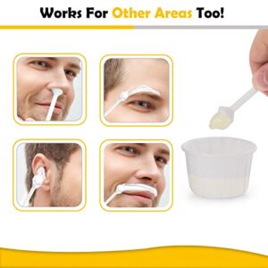 120g Wax Nose Wax Kit, Nose Hair Wax, Nose Wax with 40 Applicators, Quick & Painless Nose Hair Waxing Kit for Men and Women, Nose Hair Remover Wax Kits Used at Least 20 Times Usage