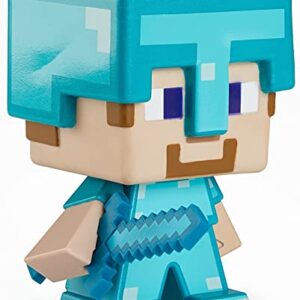 Mattel Minecraft 2021 Special Edition Figure – Large-Sized Steve in Diamond Armor for Minecraft Live Festival, Action Toy for Kids Ages 6 Years and Older