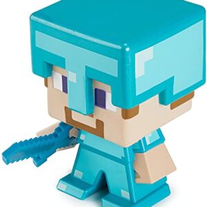 Mattel Minecraft 2021 Special Edition Figure – Large-Sized Steve in Diamond Armor for Minecraft Live Festival, Action Toy for Kids Ages 6 Years and Older