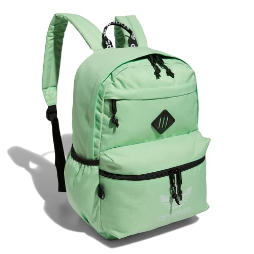 adidas Originals Trefoil 2.0 Backpack, Glory Mint Green/White, One Size