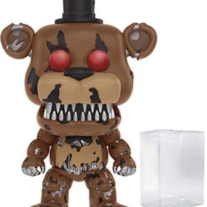 POP Five Nights at Freddy - Nightmare Freddy Funko Pop! Vinyl Figure (Bundled with Compatible Pop Box Protector Case) Multicolor 3.75 inches