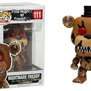 POP Five Nights at Freddy - Nightmare Freddy Funko Pop! Vinyl Figure (Bundled with Compatible Pop Box Protector Case) Multicolor 3.75 inches